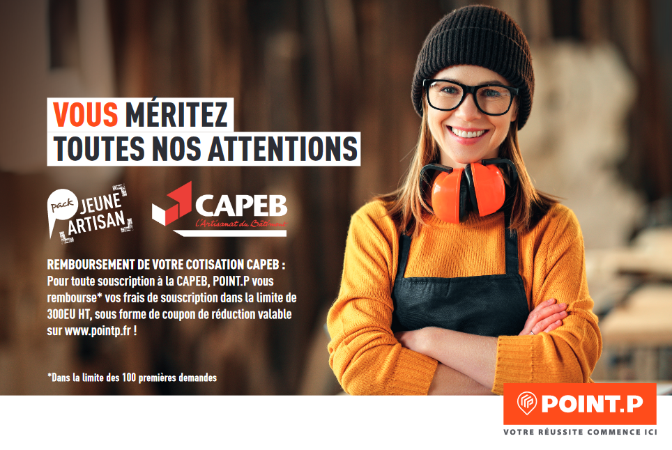 Offre Adhésion CAPEB de POINT.P jeunes chefs d’entreprise ・ CAPEB